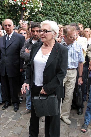 Singer Line Renaud Attends Funeral Humorist Editorial Stock Photo ...