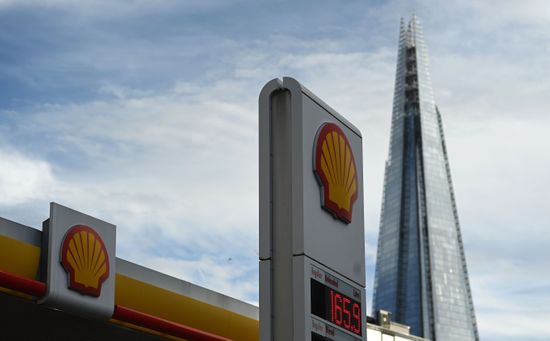 Shell Signs Shell Petrol Station London Editorial Stock Photo - Stock ...
