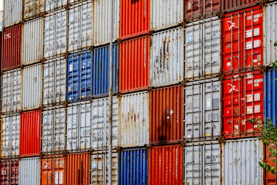 Container Storage Container Terminal Port Rotterdam Editorial Stock ...