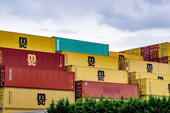 Container Storage Container Terminal Port Rotterdam Editorial Stock ...