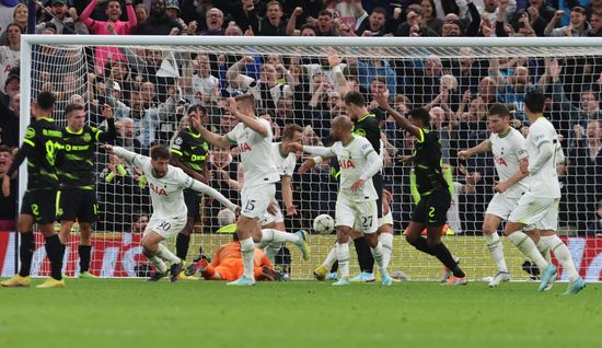 Tottenham Hotspurs Rodrigo Bentancur Celebrates His Editorial Stock ...