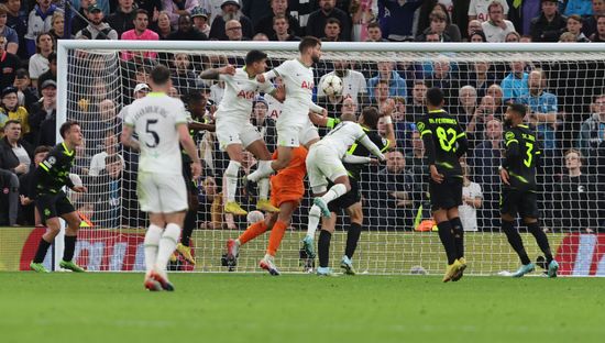Tottenham Hotspurs Rodrigo Bentancur Score His Editorial Stock Photo ...