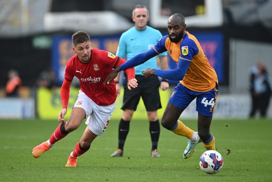 Hiram Boateng Mansfield Town Holds Off Editorial Stock Photo - Stock ...