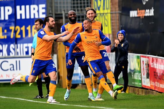 Kellan Gordon Mansfield Town Front Celebrates Editorial Stock Photo ...