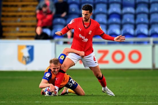 Mathieu Baudry Swindon Town Tackles George Editorial Stock Photo ...