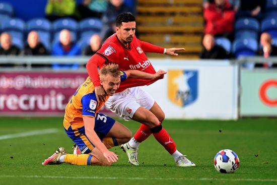 Mathieu Baudry Swindon Town Tackles George Editorial Stock Photo ...