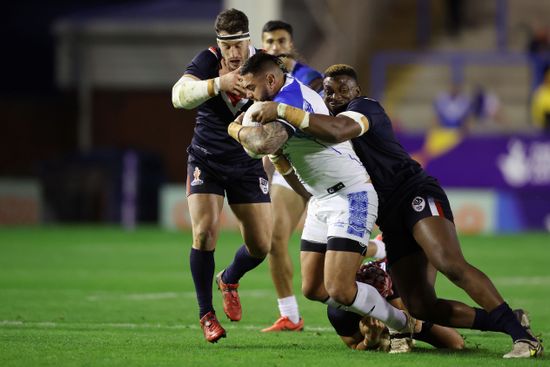 Royce Hunt Samoa Tackled By Jordan Editorial Stock Photo - Stock Image ...