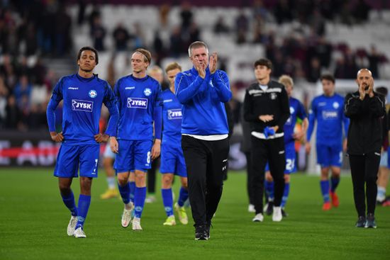 Kent Nielson Manager Silkeborg Final Whistle Editorial Stock Photo ...