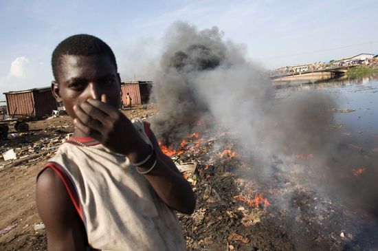 Dumping Hazardous Electronic Waste Serious Problem Editorial Stock ...