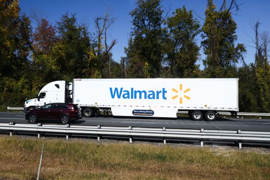 Truck Walmart Logo Semitrailer Seen Interstate Editorial Stock Photo ...