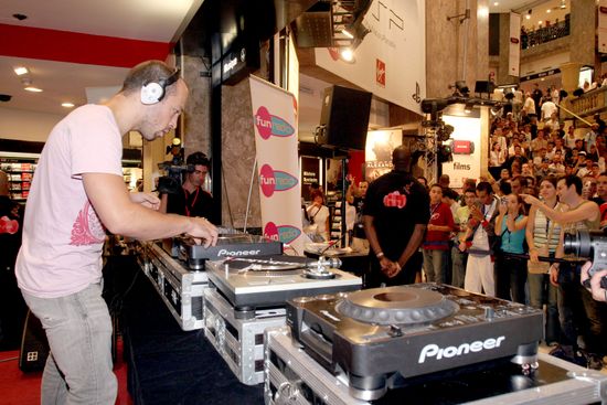 Scottish Dj Mylo Mixing During Launch Editorial Stock Photo - Stock ...