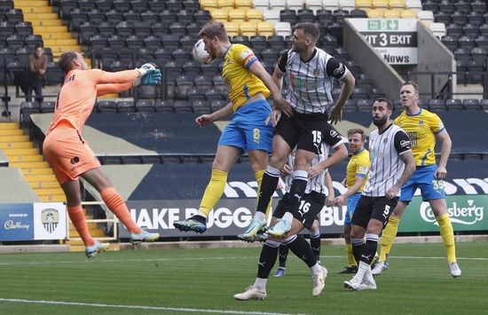 Notts County Keeper Sam Slocombe Punches Editorial Stock Photo - Stock ...
