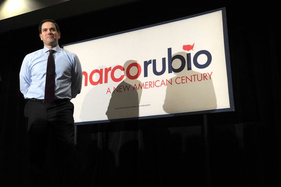 Presidential Candidate Marco Rubio Speaking St Editorial Stock Photo ...