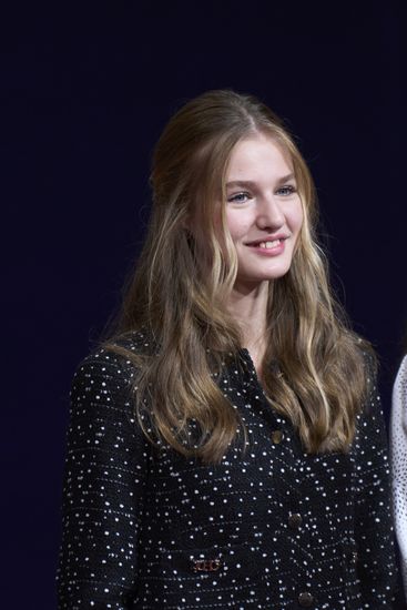 Crown Princess Leonor Attends Audience Princess Editorial Stock Photo ...