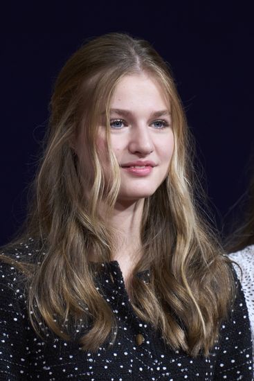 Crown Princess Leonor Attends Audience Princess Editorial Stock Photo ...