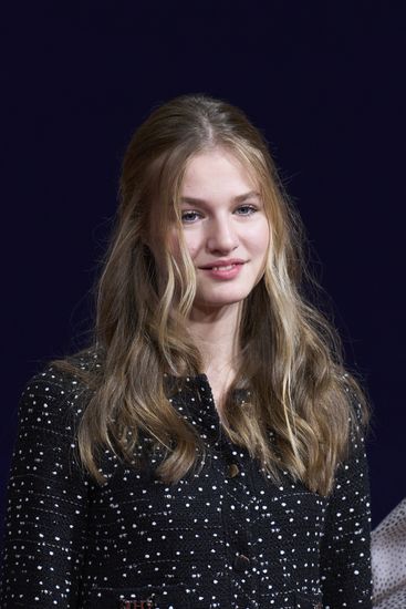 Crown Princess Leonor Attends Audience Princess Editorial Stock Photo ...