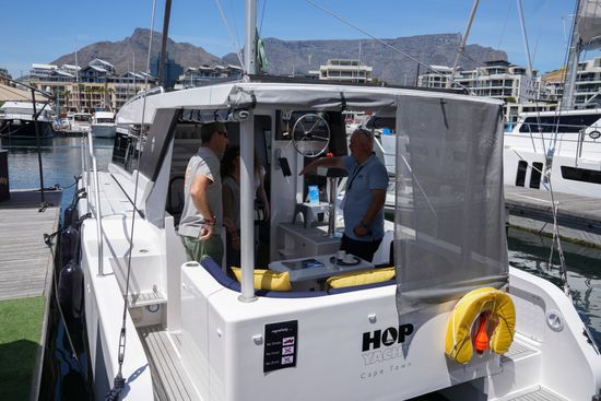Exterior View Hop Yacht Catamaran On Editorial Stock Photo - Stock ...