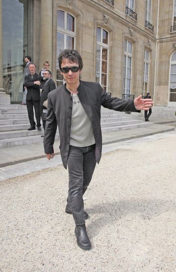 French Composer Eric Serra Leaves Elysee Editorial Stock Photo - Stock ...