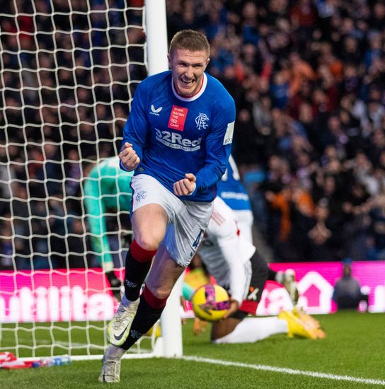 John Lundstram Rangers Celebrates His Goal Editorial Stock Photo ...