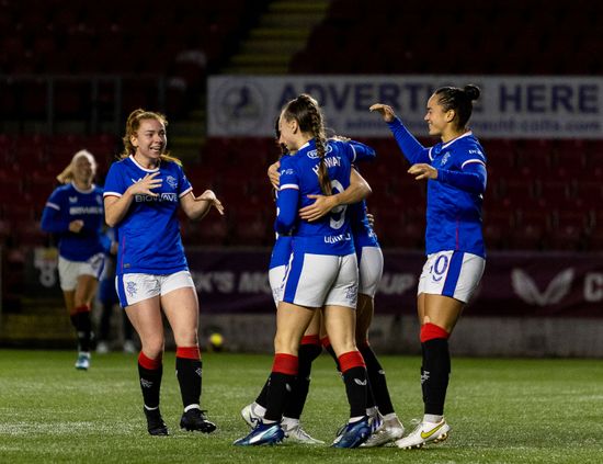 Rangers Womens Defender Rachel Mclauchlan Celebrates Editorial Stock ...