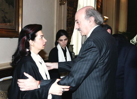 Nazek Hariri Widow Late Rafik Hariri Editorial Stock Photo - Stock ...