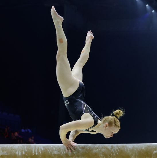 Denelle Pedrick Can Training On Beam Editorial Stock Photo - Stock ...