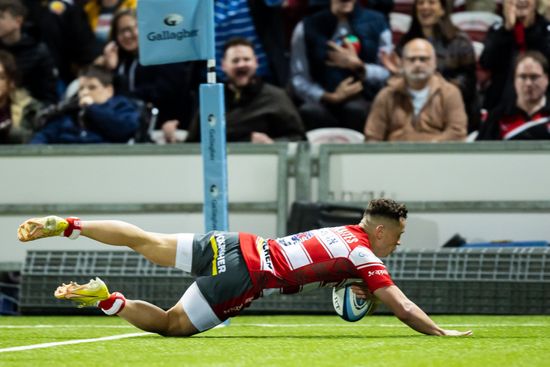 Charlie Chapman Gloucester Rugby Scores His Editorial Stock Photo ...