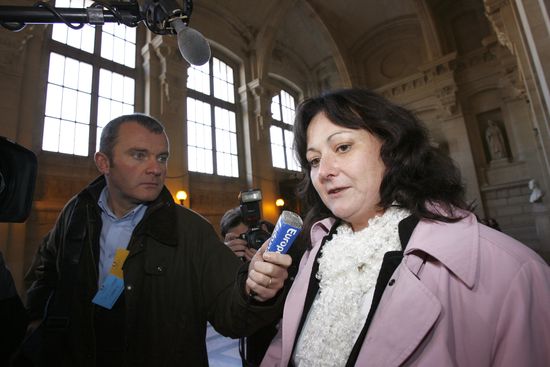 Odile Marecaux Answers Press Court Paris Editorial Stock Photo - Stock ...