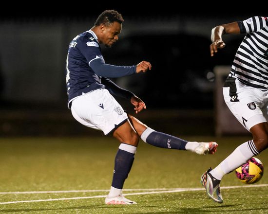 Derick Osei Dundee Fires Shot Which Editorial Stock Photo - Stock Image ...