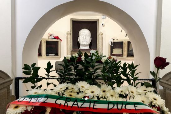 Benito Mussolinis Mausoleum Tomb On Day Editorial Stock Photo - Stock ...