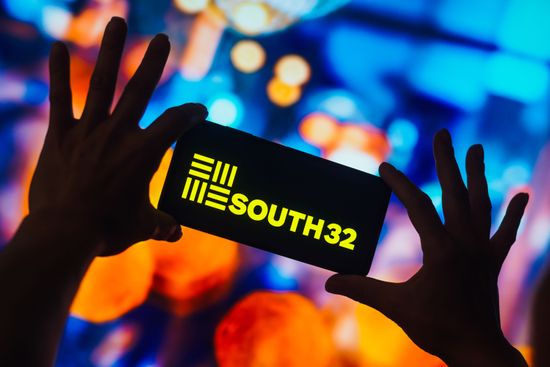 This Photo Illustration South32 Logo Displayed Editorial Stock Photo ...