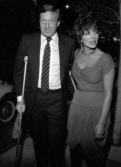 Joan Collins Ron Kass Circa 1980s Editorial Stock Photo - Stock Image ...