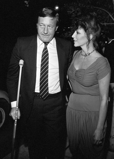 Joan Collins Ron Kass Circa 1980s Editorial Stock Photo - Stock Image ...