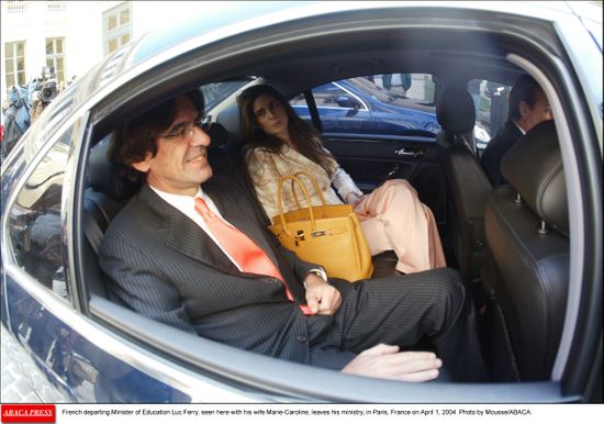 French Departing Minister Education Luc Ferry Editorial Stock Photo ...