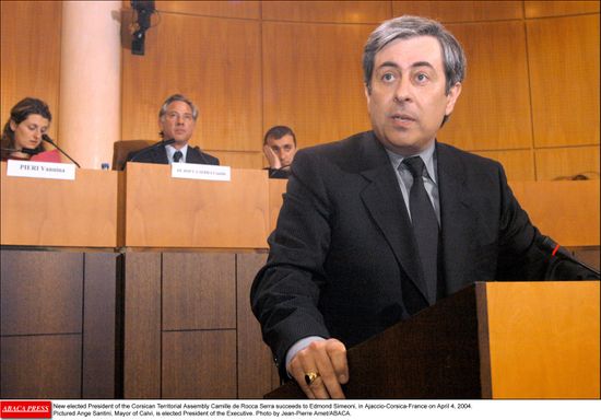 New Elected President Corsican Territorial Assembly Editorial Stock ...