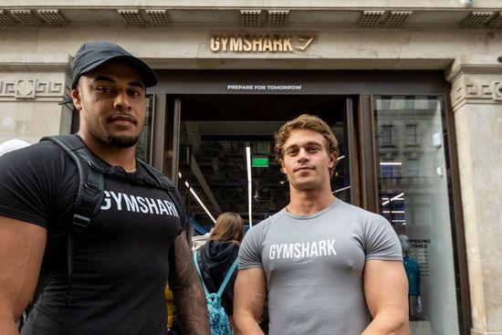 Gymshark Athletes Outside Gymsharks First Retail Editorial Stock Photo ...