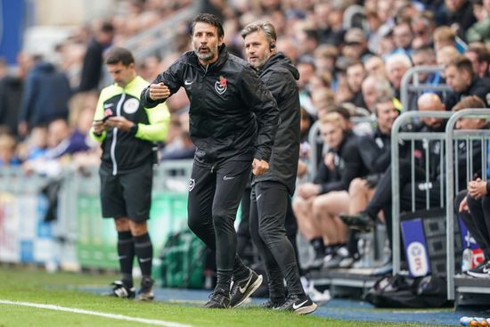 Portsmouth Manager Danny Cowley During Efl Editorial Stock Photo ...