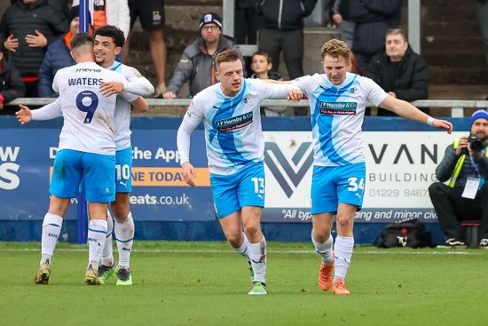 Goal Barrow Afc Players Celebrate After Editorial Stock Photo - Stock ...