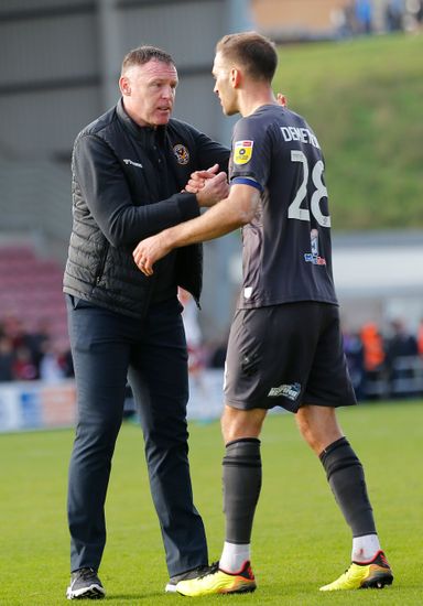 Manager Graham Coughlan Newport County Cameron Editorial Stock Photo ...