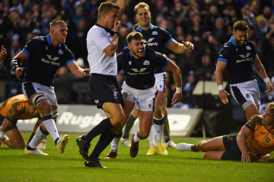 Ollie Smith Scotland Full Back Celebrates Editorial Stock Photo - Stock ...