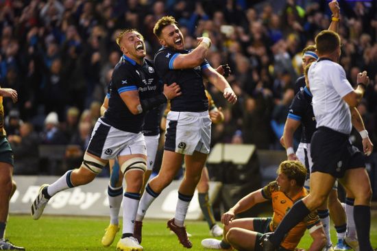 Ollie Smith Scotland Full Back Celebrates Editorial Stock Photo - Stock ...