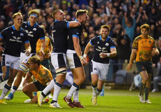 Ollie Smith Scotland Full Back Celebrates Editorial Stock Photo - Stock ...