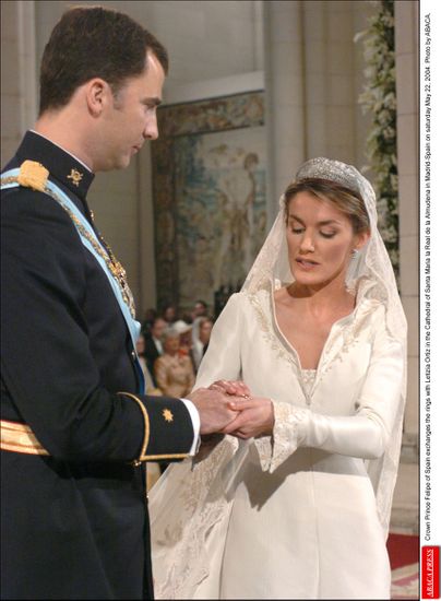 Crown Prince Felipe Spain Exchanges Rings Editorial Stock Photo - Stock ...