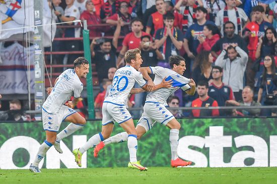 Team Brescia Celebrates After Scoring Goal Editorial Stock Photo ...