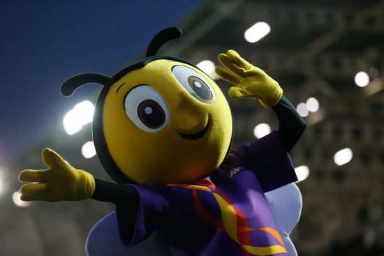 Rlwc Mascot Rugbee Pictured During 2021 Editorial Stock Photo - Stock ...