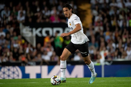 Edison Cavani Valencia Cf During Spanish Editorial Stock Photo - Stock ...