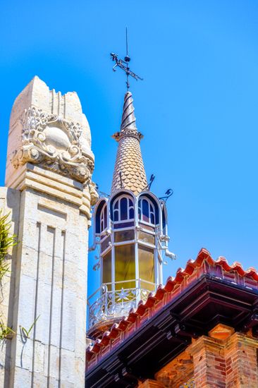 Small Decorative Tower Stone Column Seen Editorial Stock Photo - Stock ...