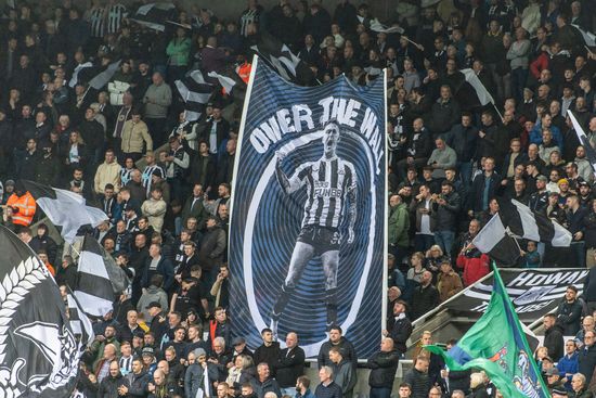 Newcastle United Fans Banner Featuring Newcastle Editorial Stock Photo ...