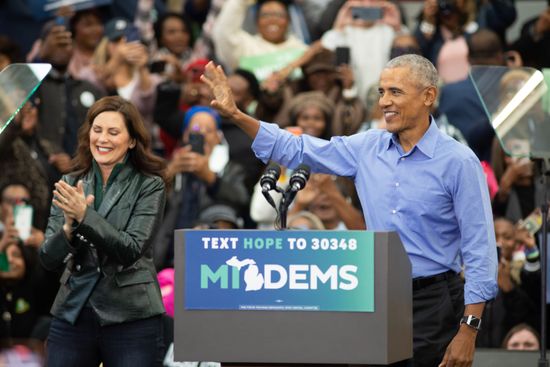 Michigan Governor Gretchen Whitmer Former President Editorial Stock ...