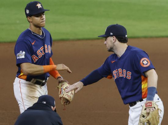 Houston Astros Alex Bregman R Jeremy Editorial Stock Photo - Stock ...